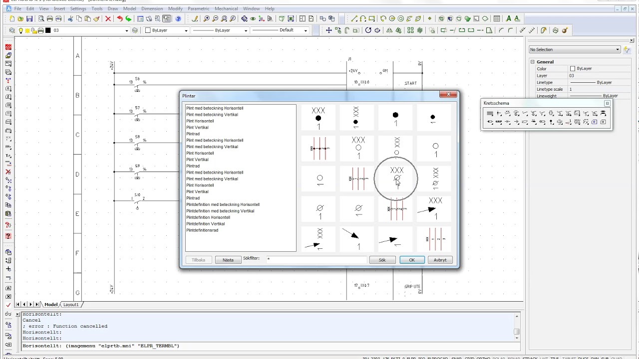 Elprocad ic 5 Pro Del 4 Skapa schema PLC-ingångar - YouTube