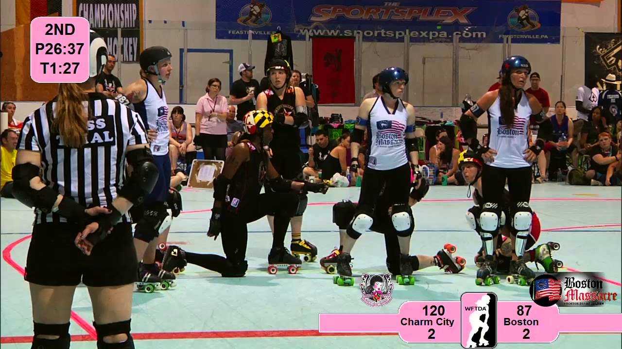 ECDX 2012: Charm City Roller Girls v Boston Derby Dames - YouTube