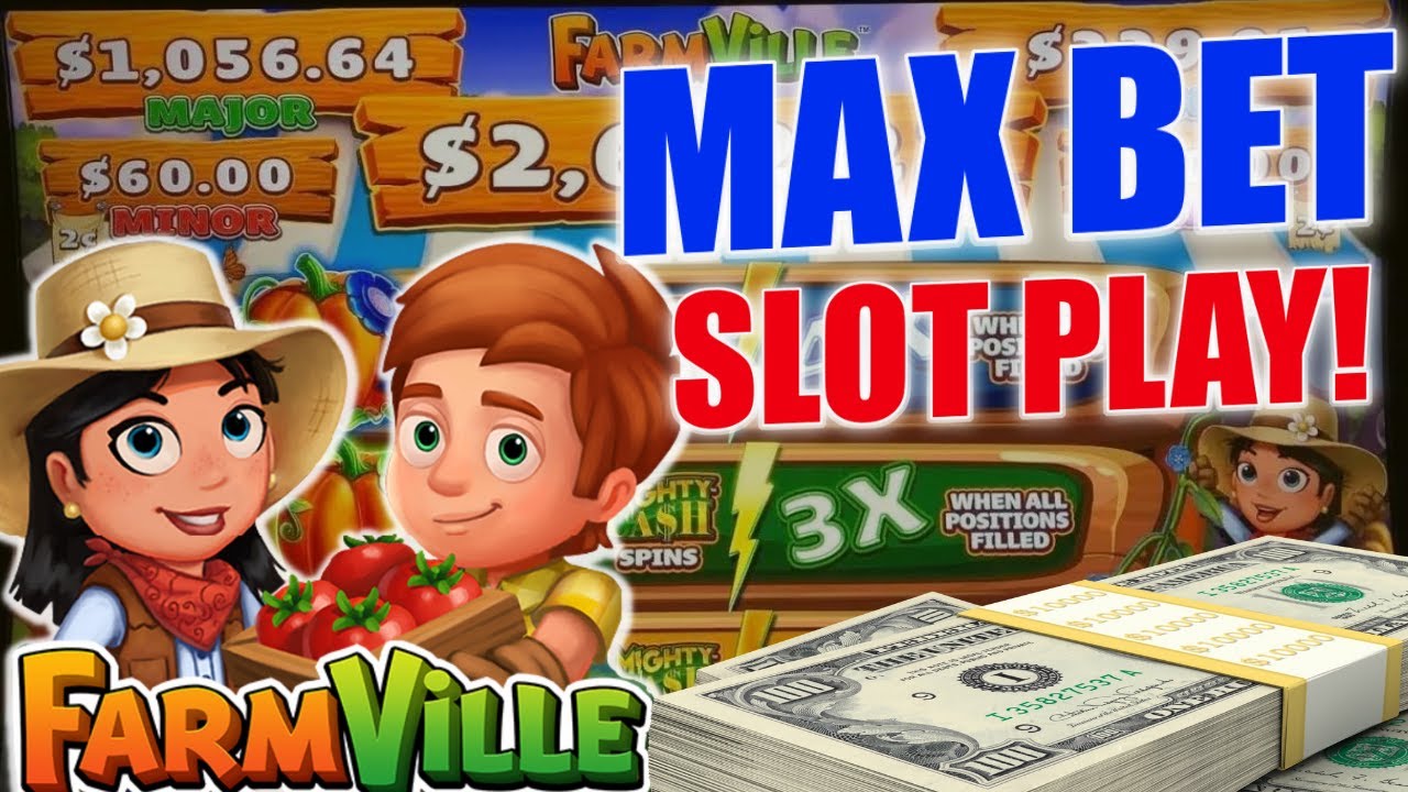 Max Betting Mighty Cash Farmville Slot Machine! Jackpot! - YouTube