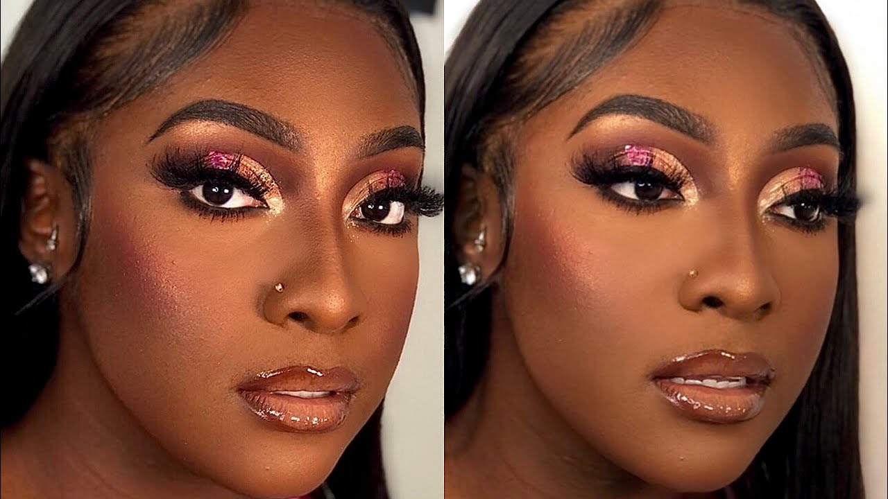 Raw Glam on Darkskin beauty 🔥X NEW TECHNIQUES . - YouTube