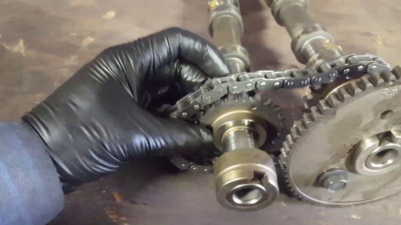 Como poner a tiempo los arboles de el 2.7 dodge - YouTube