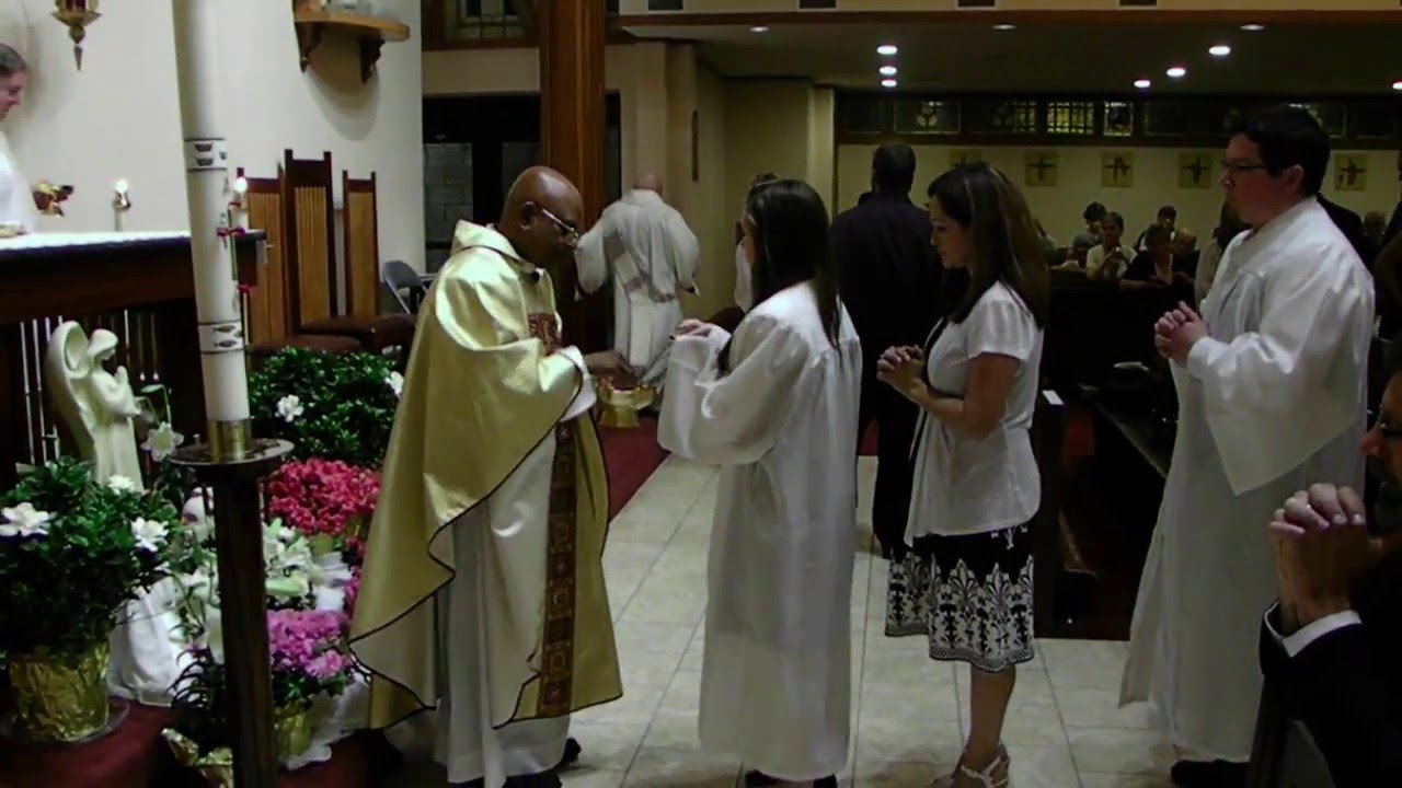 RCIA Catholics 1st communion - YouTube
