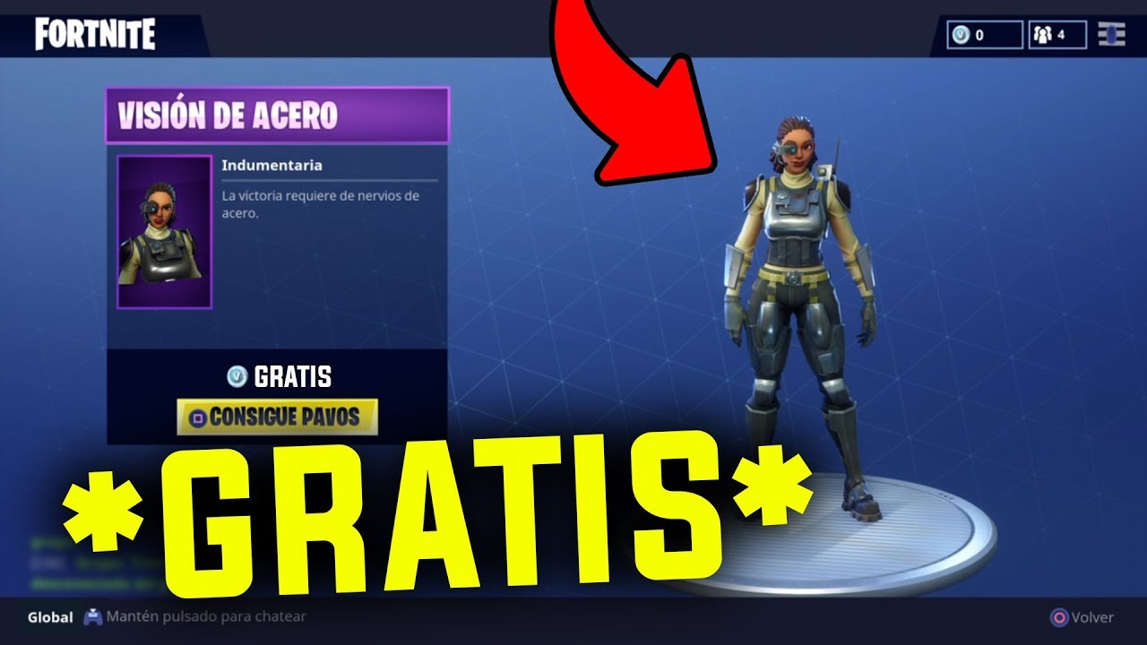 NUEVA SKIN *VISIÓN DE ACERO* TOTALMENTE GRATIS EN FORTNITE (NO SORTEO ...