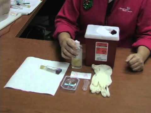 Home Health Skills Part 10 - Peripheral Lab Draw with Butterfly I - YouTube