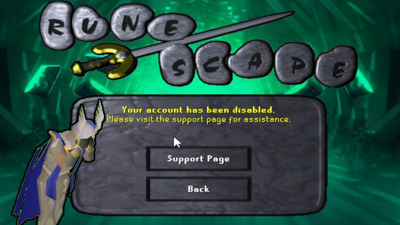 I got falsely banned on Runescape - YouTube