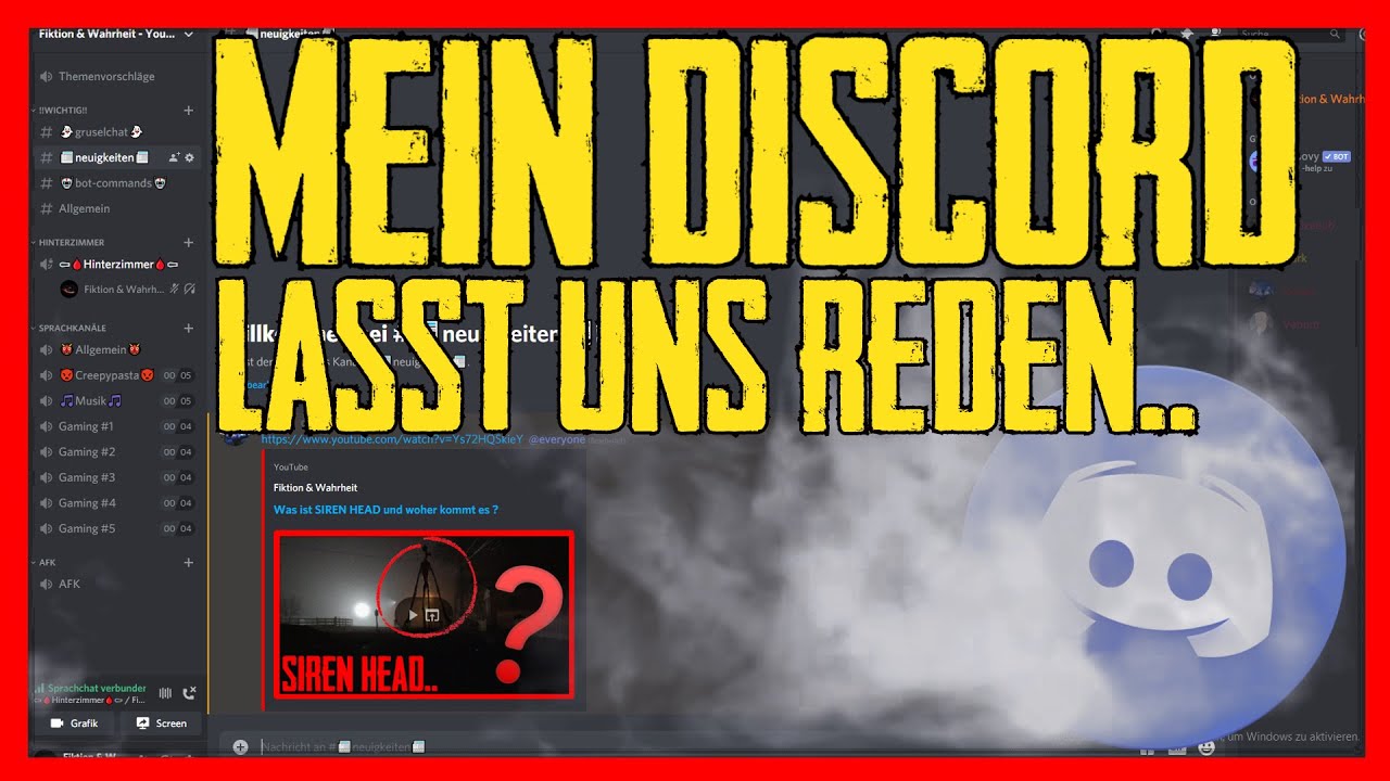 Ich lade EUCH ein! - Mein neuer Discord Server - YouTube