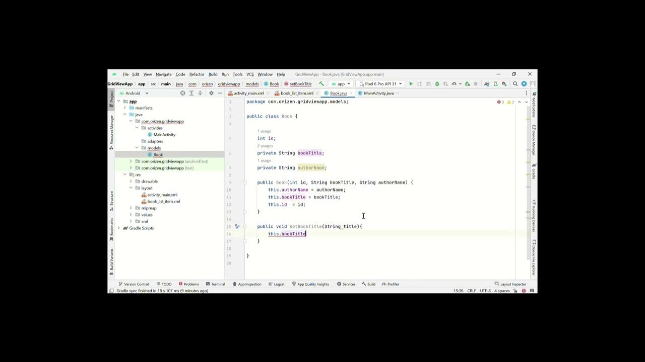 CS 360 Creating a Simple GridView Android App - YouTube