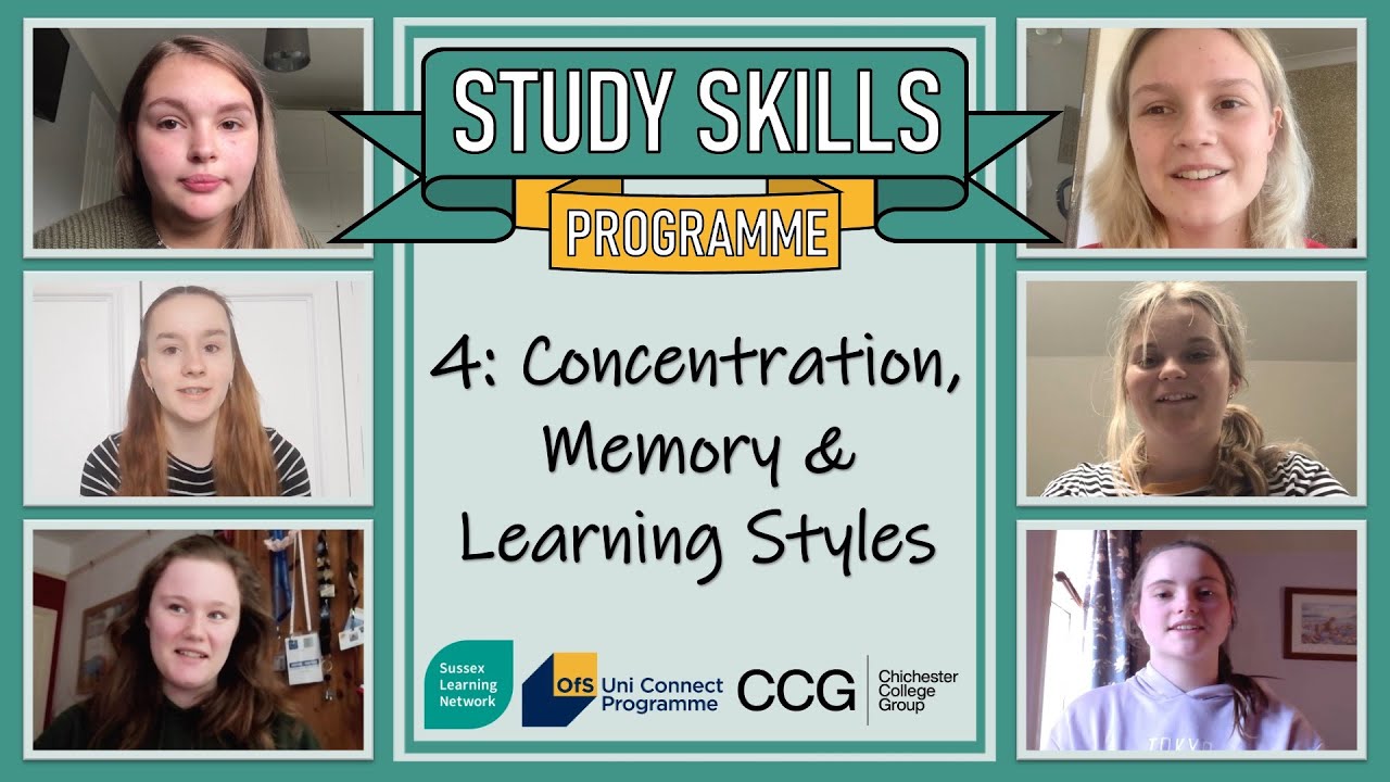 Concentration, Memory & Learning Styles: SLN Connect Study Skills ...