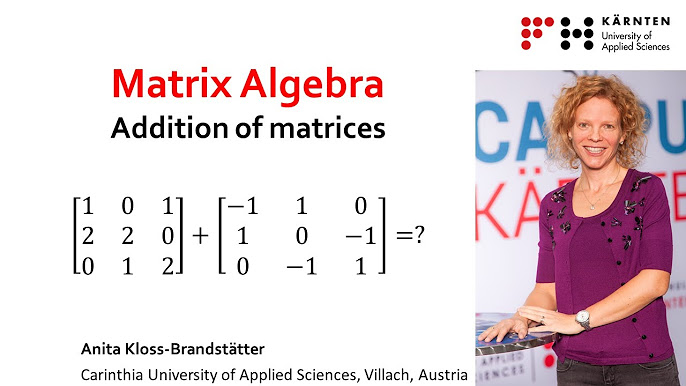Understanding Matrix Algebra Youtube Differential Equations And Linear