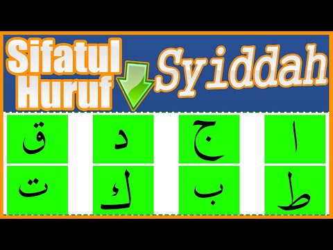 SIFAT SIFAT HURUF AS SYIDDAH SIFATUL HURUF BELAJAR TAJWID