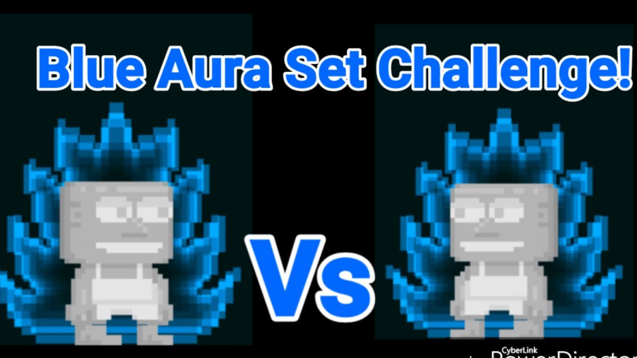 Growtopia - Blue Aura Set Challenge! - YouTube