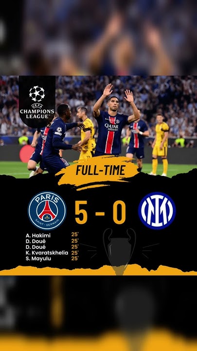 PSG 5-0 Inter Milan | পিএসজির ইতিহাস গড়া জয় | UCL Champions 2025 🏆 | #PSGvsInter #UCLFinal # ...