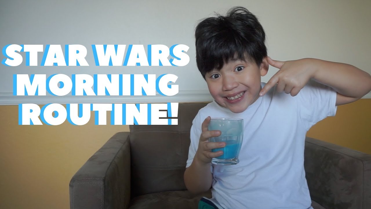 Star Wars Morning Routine! Lightsaber Exercises & Minimalist Meal: Blue ...