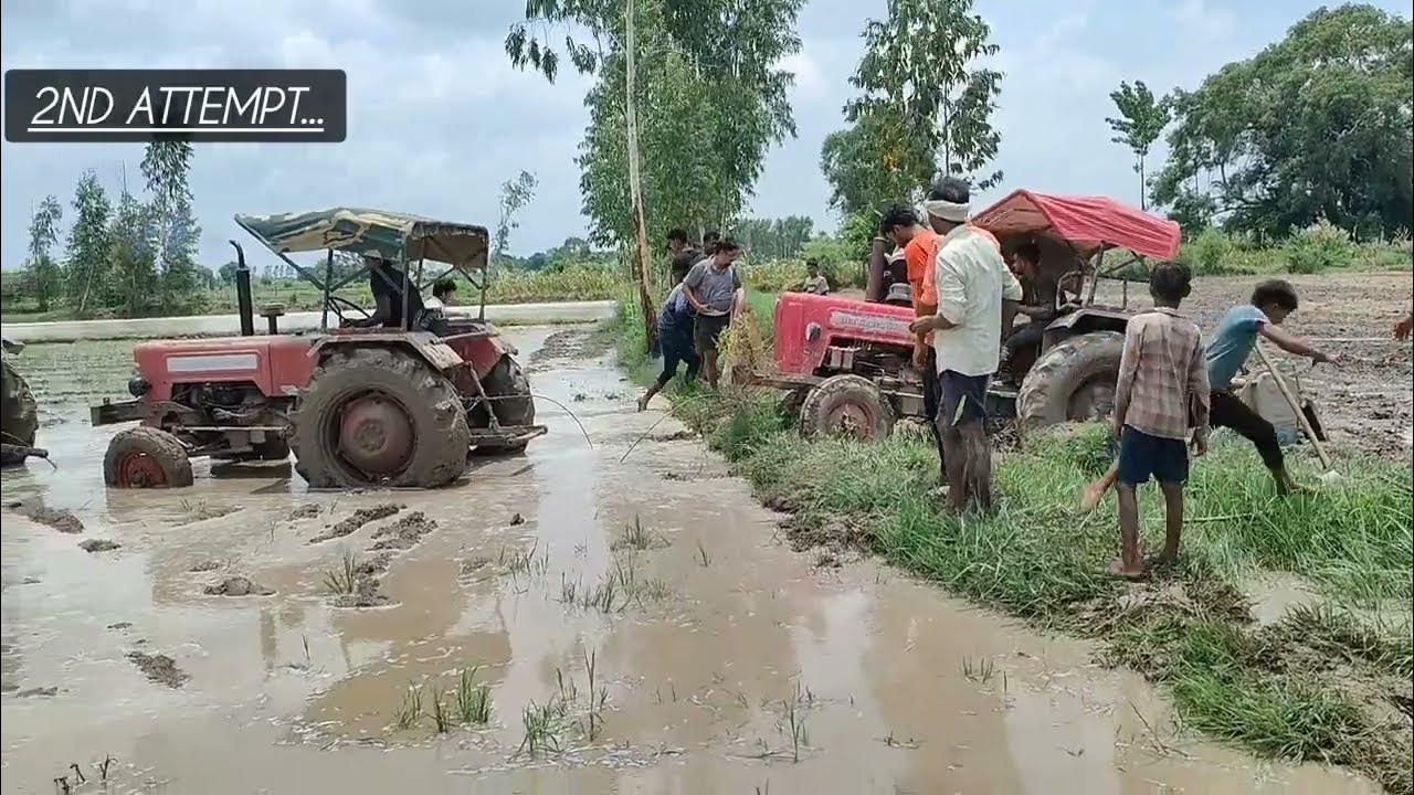 Aaj to Mahindra 575 bahut bura fas gya 😅 #mahindra575xpplus #tractorvideos #treanding - YouTube