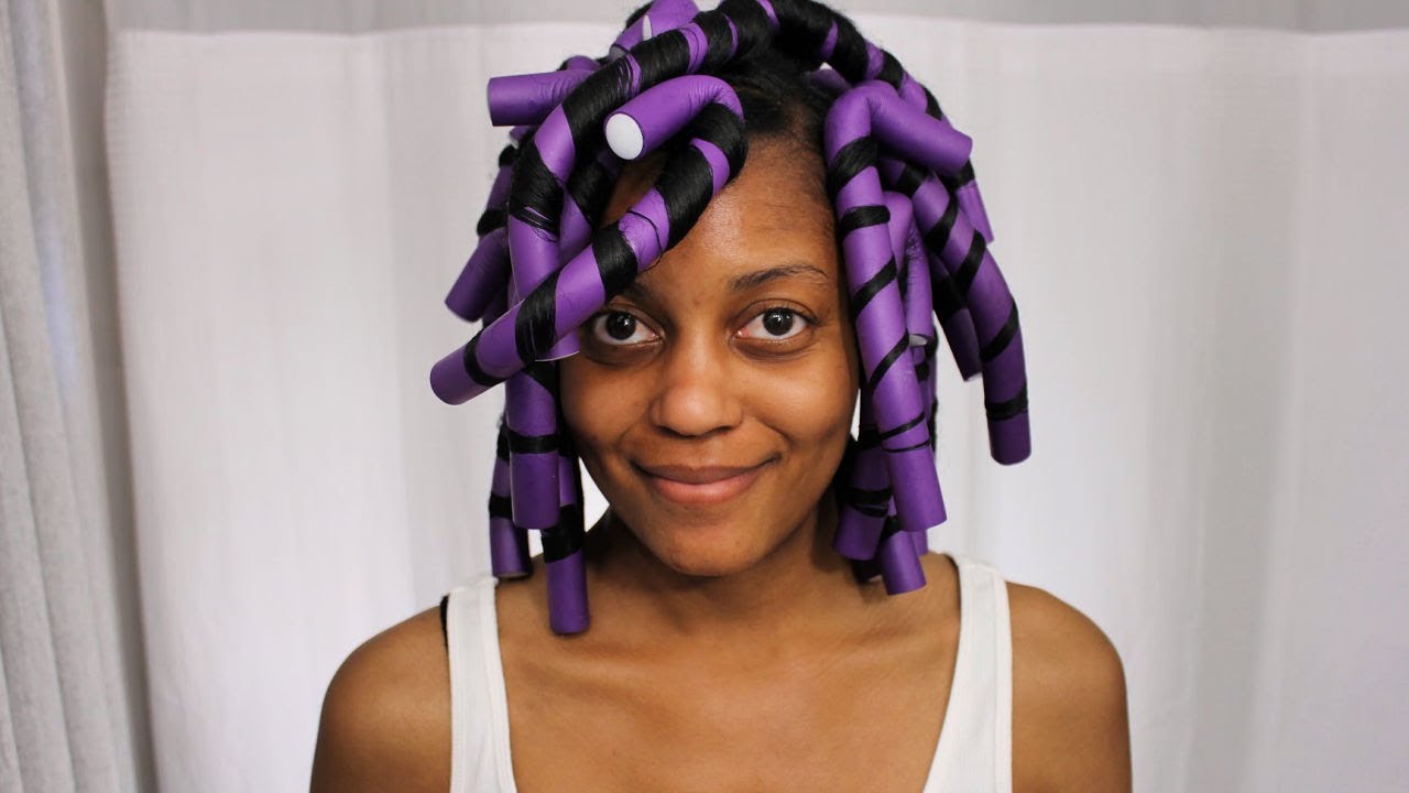 FLEXIROD SET ON FINE NATURAL HAIR - YouTube