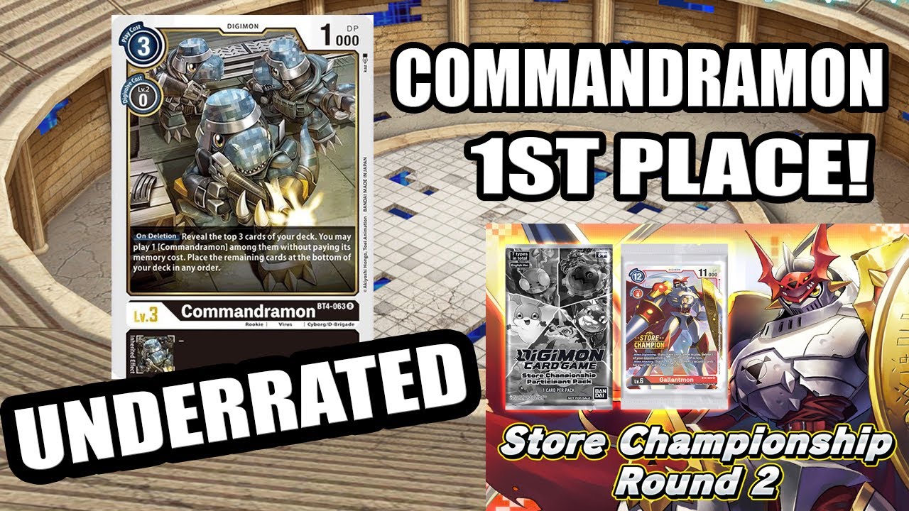 Deck Commandramon 1st Place Store Championship | Digimon Card Game TCG ...