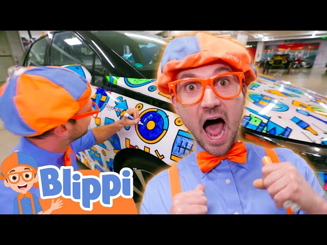 Blippi Learns Colors with Cars! | Learn Colors and Science with Blippi ...