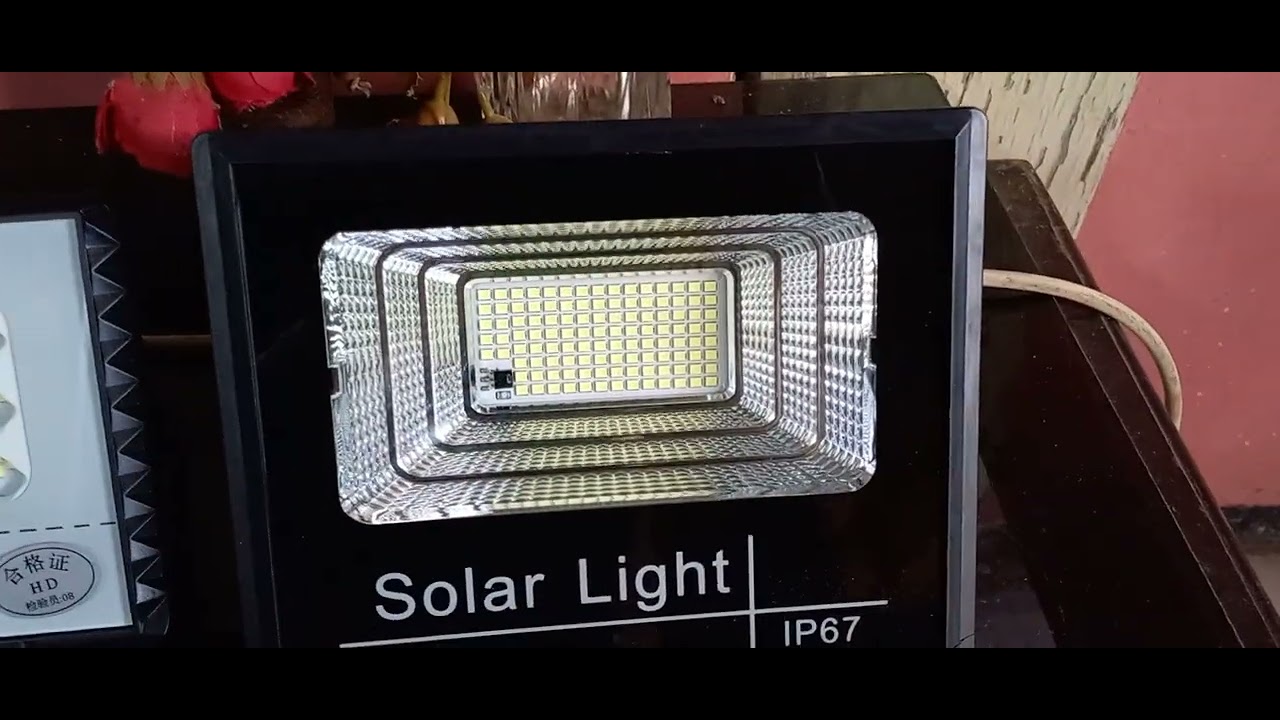 Membandingkan lampu solar cell model split 50w 100w dan 200w - YouTube