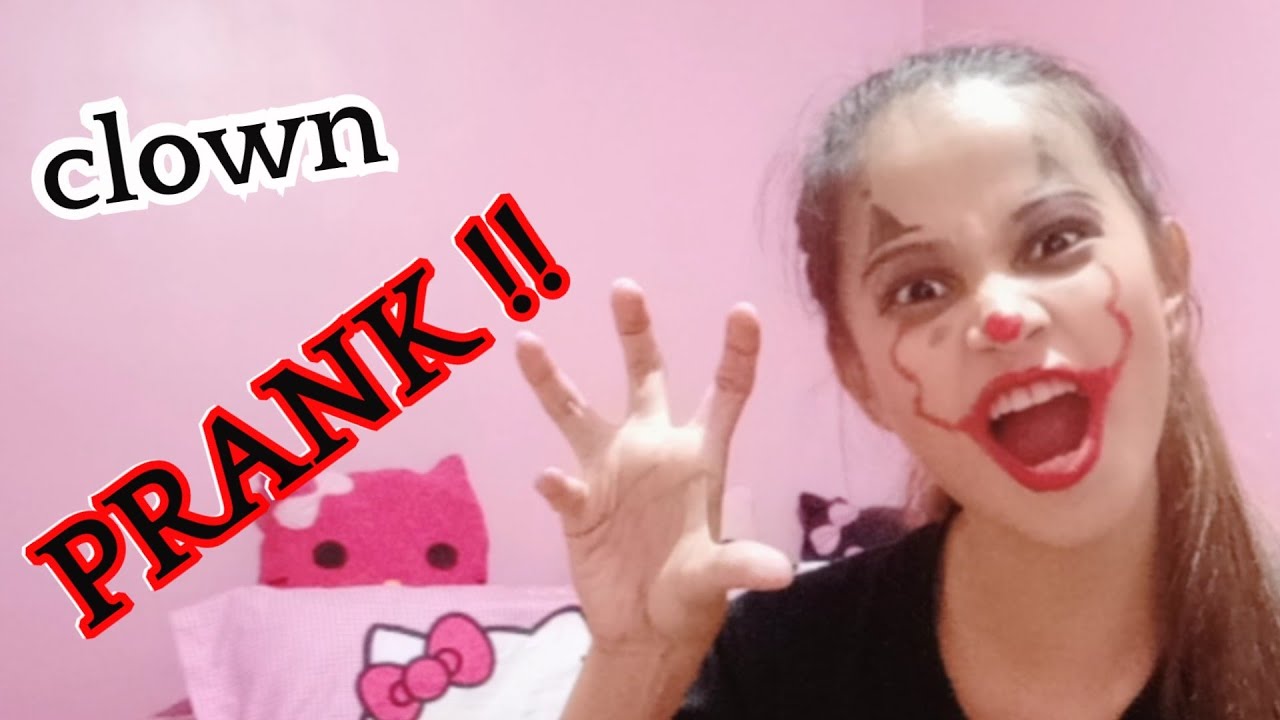 clown prank !! ( first prank video 😁 ) vlog # 13 - YouTube