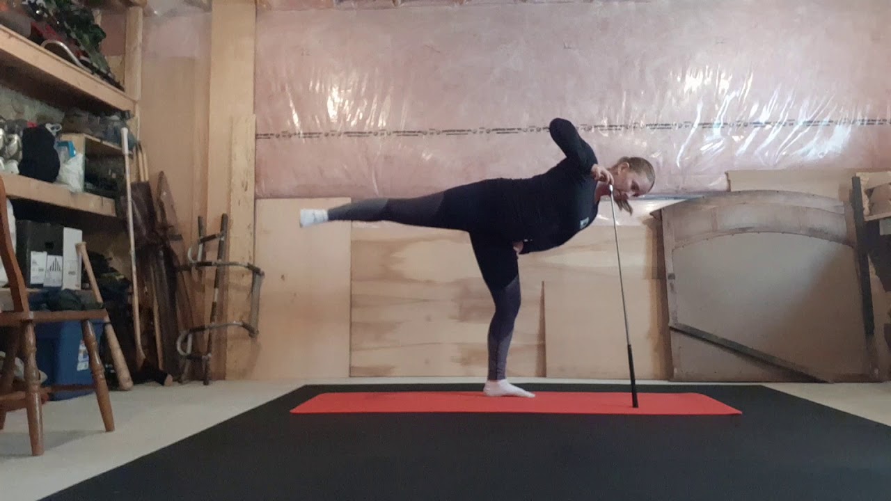 Single leg hip hinge supported with hip opener - YouTube