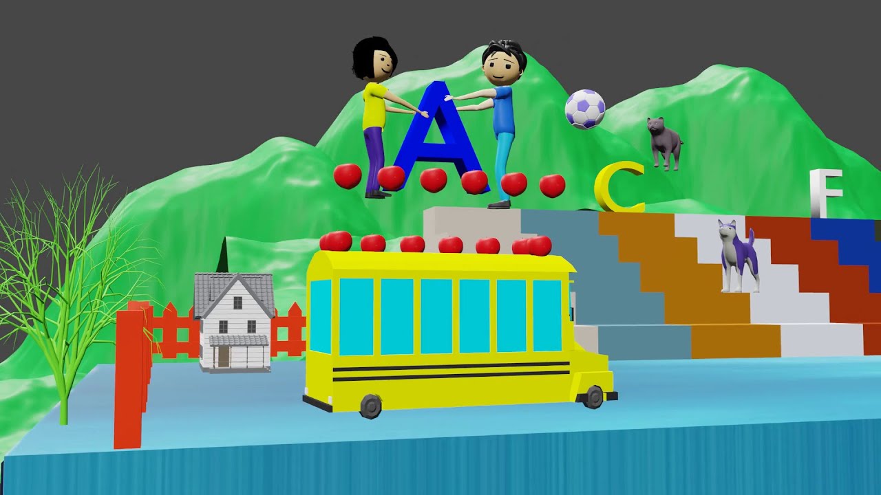 The Little School Bus - Wheels On The Bus - Little Baby - Kids | ABC ...