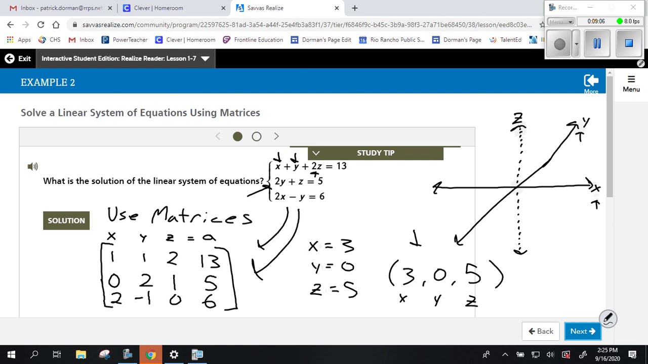 Lesson 1 7 Solving Linear Systems Using Matrices YouTube Lesson 1 7 Solving Linear Systems Using Matrices YouTube