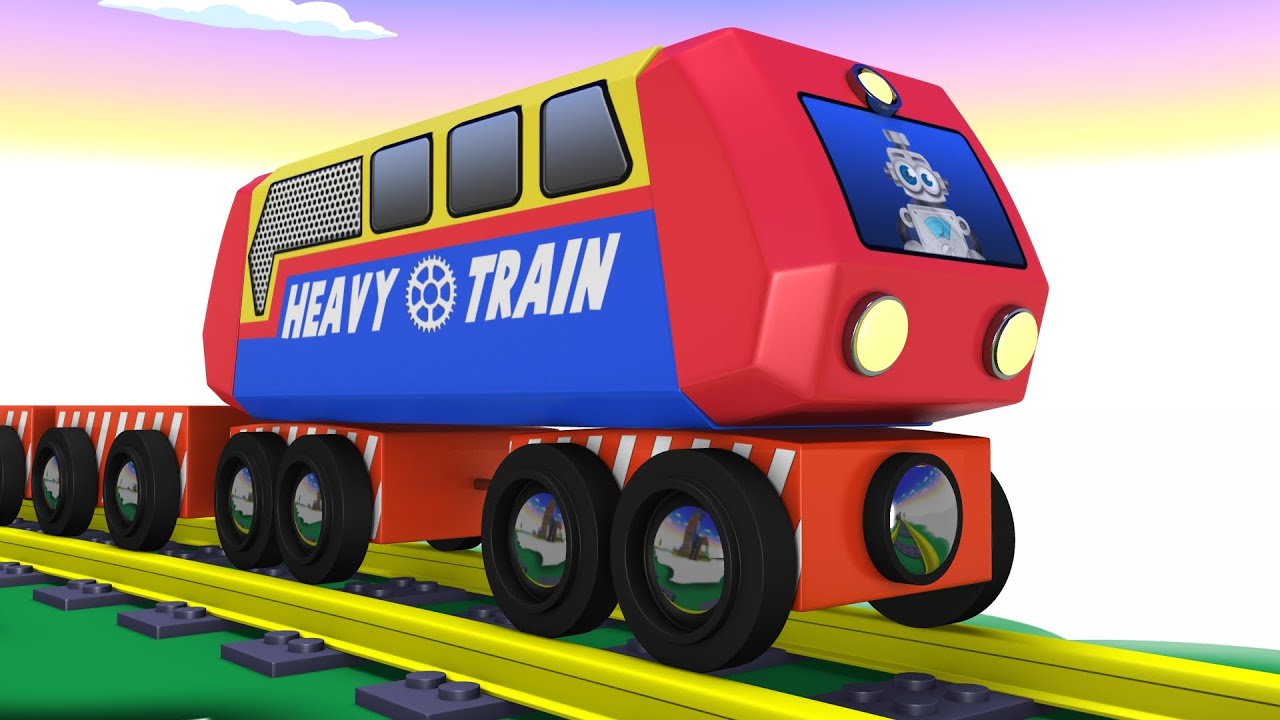 Toy Train For Kids - Choo Choo Parking for Cartoon Car - Cartoon ...