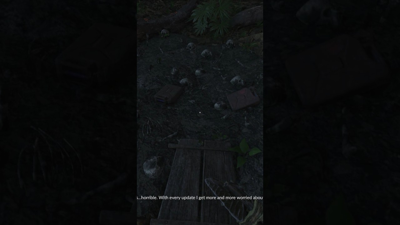 I just found the charred Corpse in the middle of the jungle #gree# ...