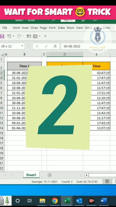 Shorts Split Date And Time In Excel Seprate Date And Time Exceltipsandtricks Excel