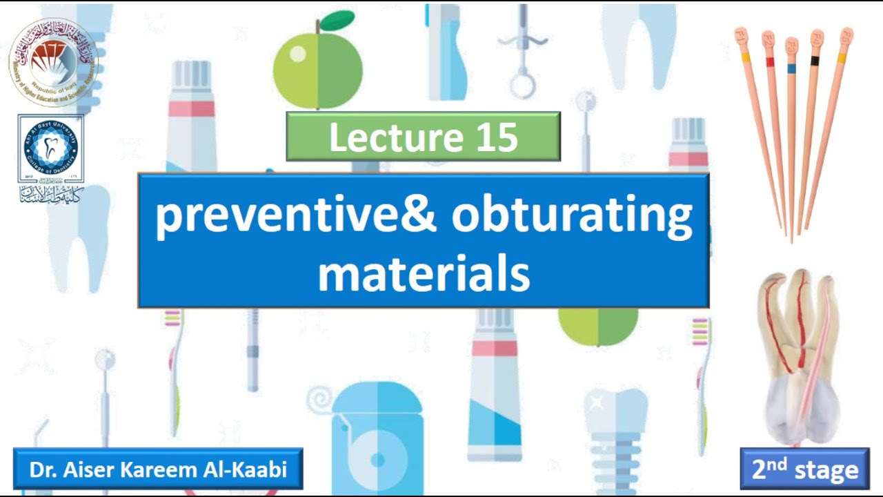 Preventive and Obturating materials lecture 15 - YouTube