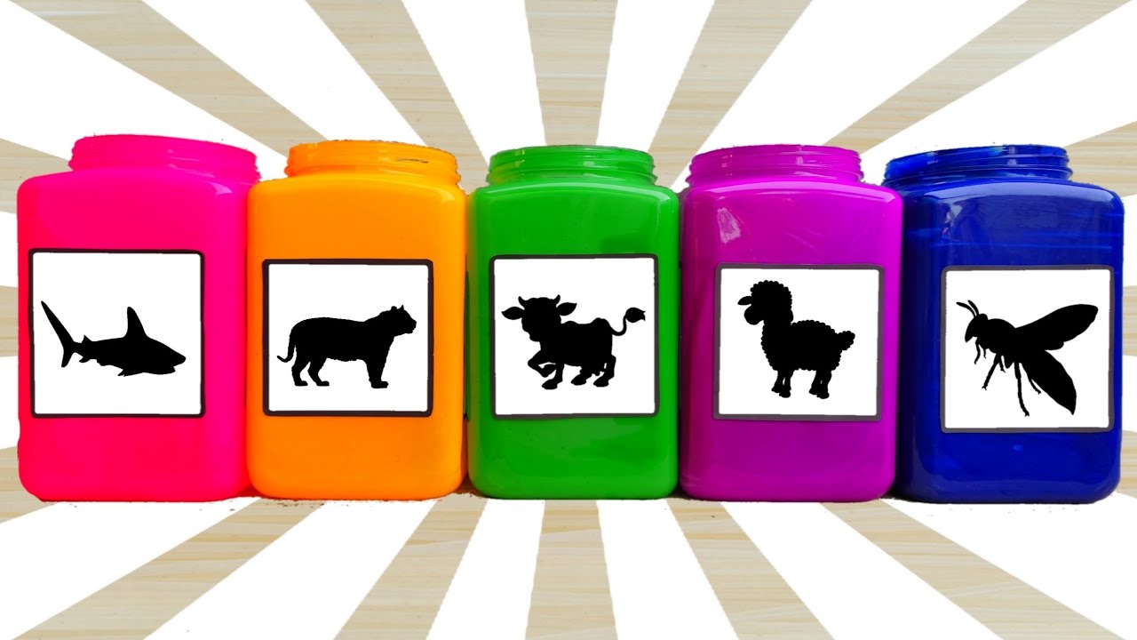 HEWAN LUCU WARNA WARNI: sapi, domba, tawon, lebah, harimau, hiu, kuda ...