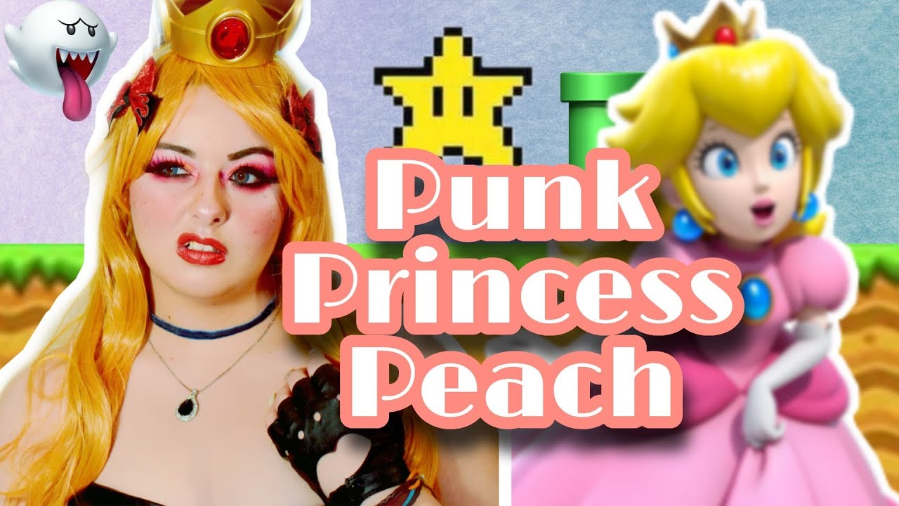 🍑Punk Princess Peach Tutorial 🍑 ll LilMissKaty - YouTube
