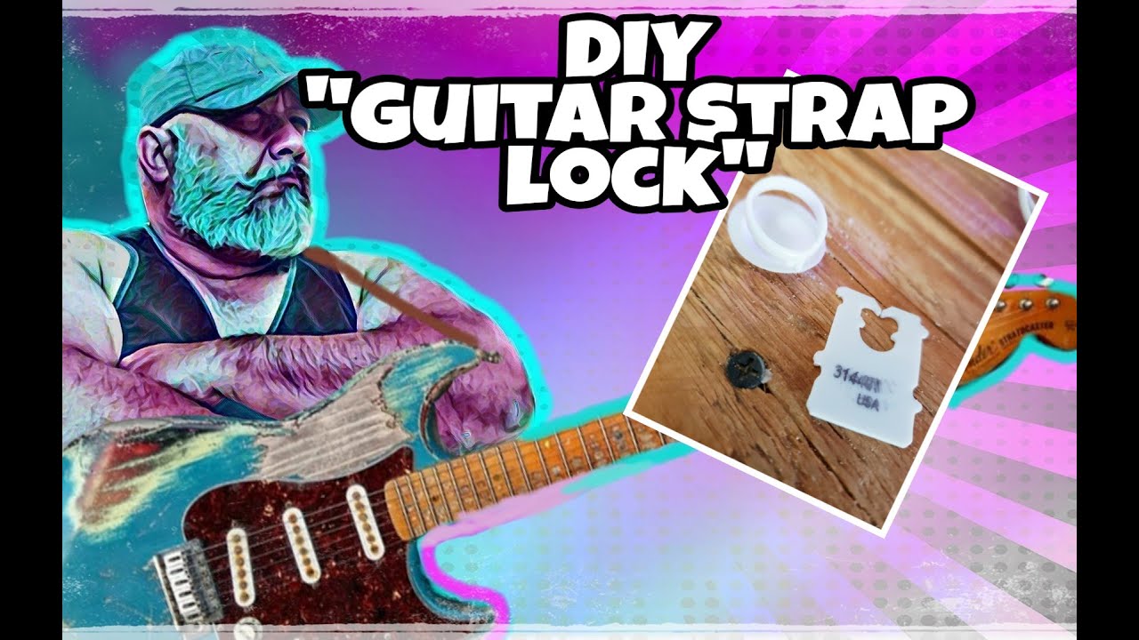 DIY - guitar strap lock - YouTube