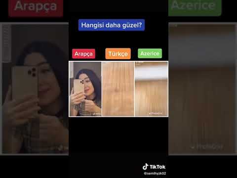 Nez Dej Leylayım ben sana  Arapça vs Türkçe vs Azerice