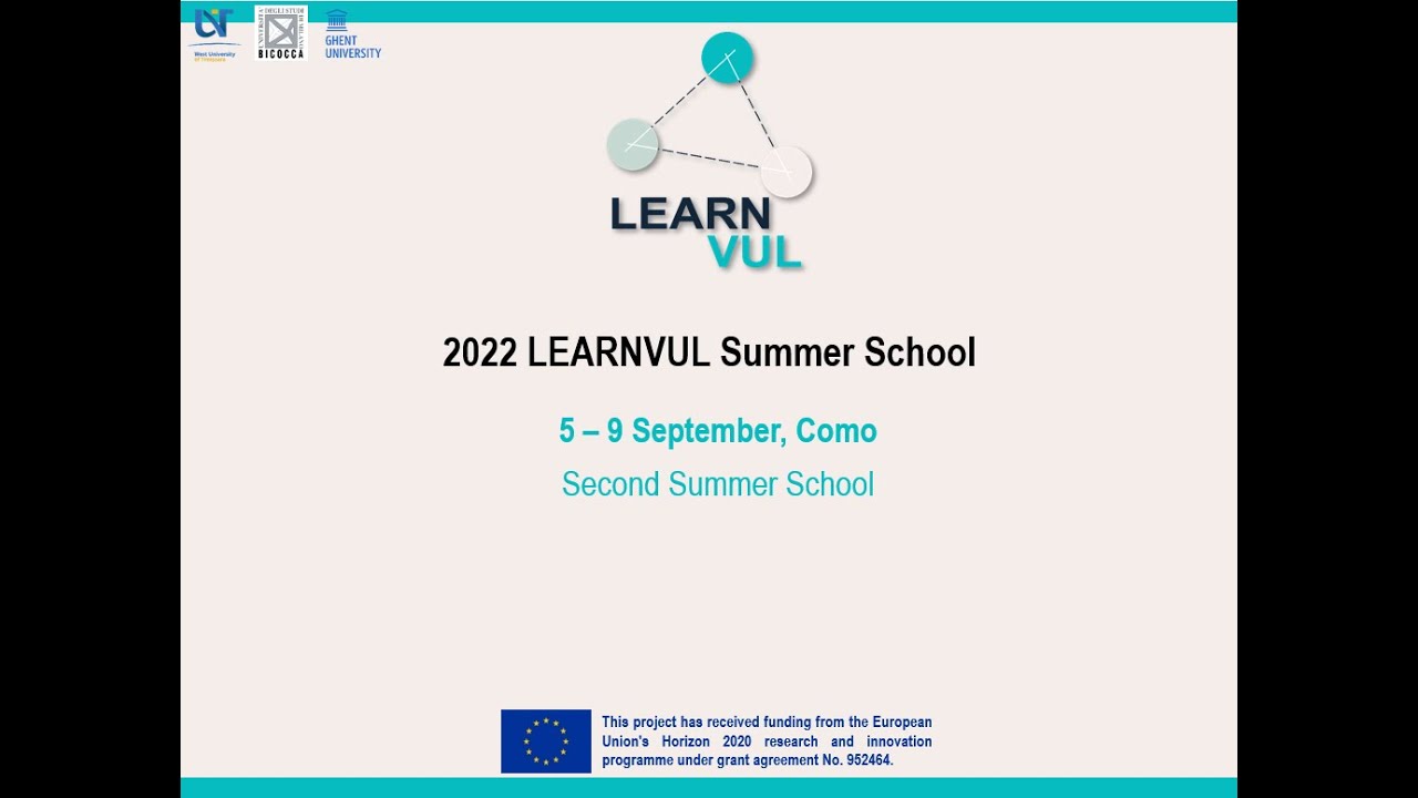 H2020 LEARNVUL Summer School 2022. Skin Conductance and Heart rate ...