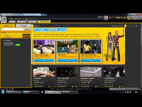 IMVU for beginners - YouTube