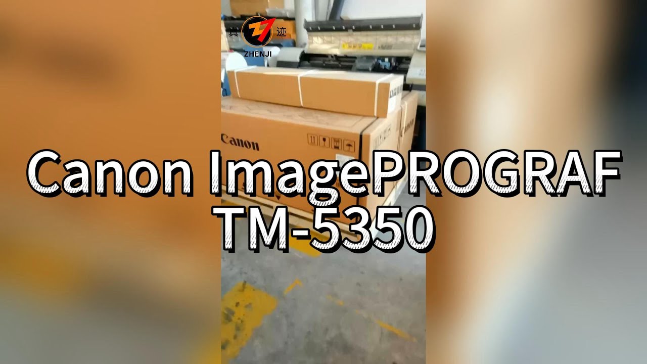Canon ImagePROGRAF TM-5350 Plotter Copier - YouTube