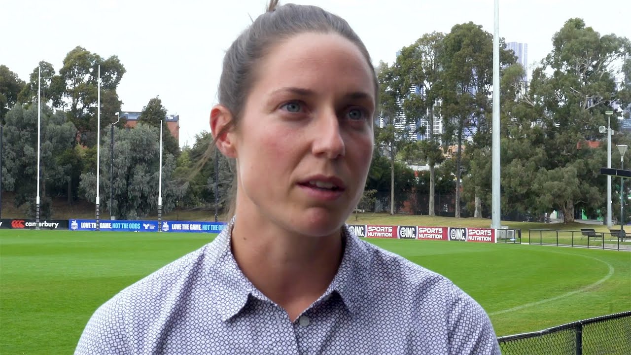 AFLW: Georgia Hammond on International Women's Day - YouTube