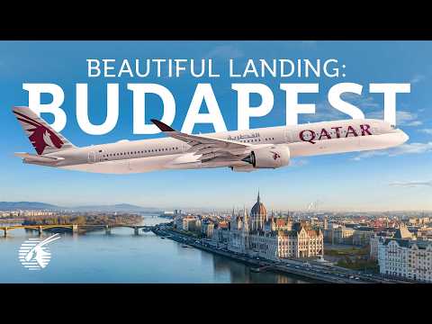 Beautiful Landing in Budapest, Hungary (4K)