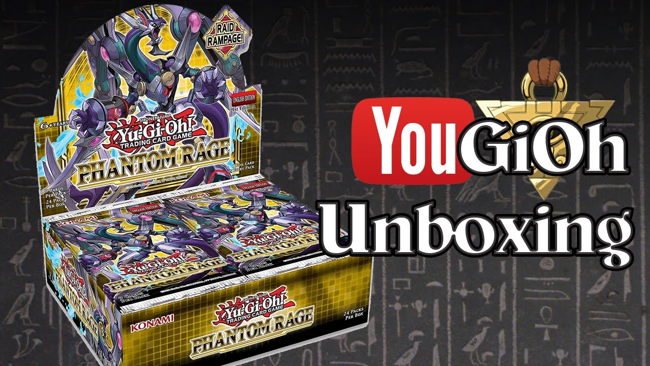 YuGiOh Phantom Rage TCG Unboxing - YouTube