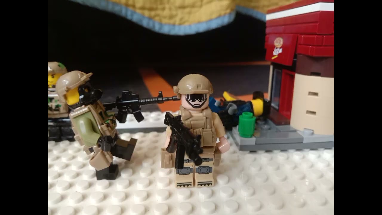 lego army vs zombie - YouTube
