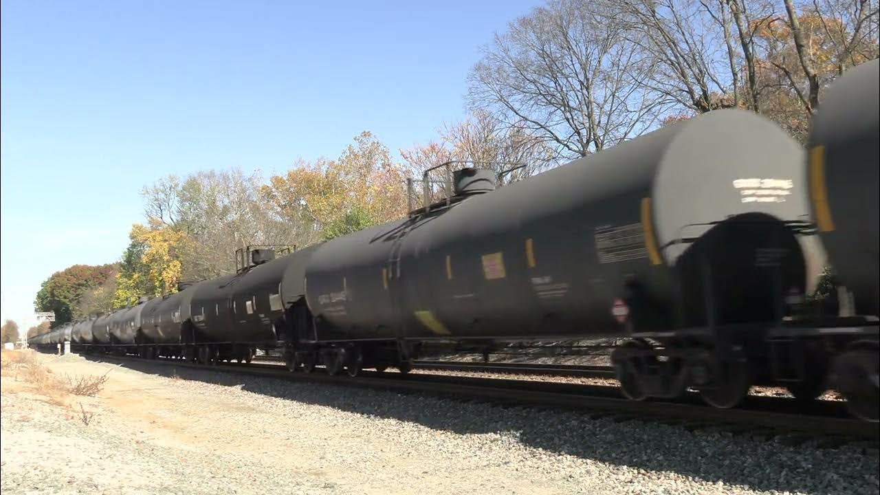 NORFOLK SOUTHERN GE AC44C6M Southbound Ethanol Tank Train - YouTube