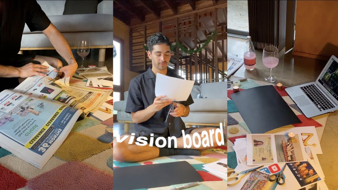 Making a vision board | Haciendo mi vision board - YouTube