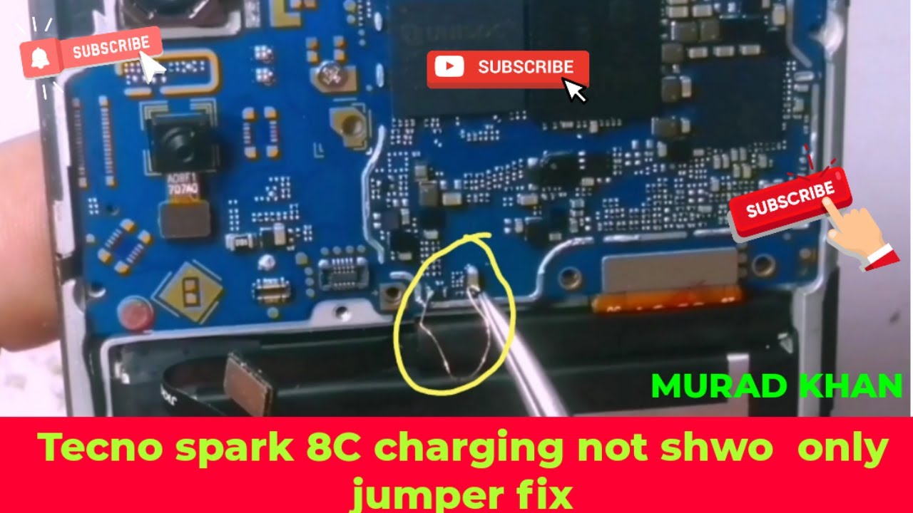 Tecno Spark 8C Kg5k Charging Not Show Working Only Jumper Fix Tecno