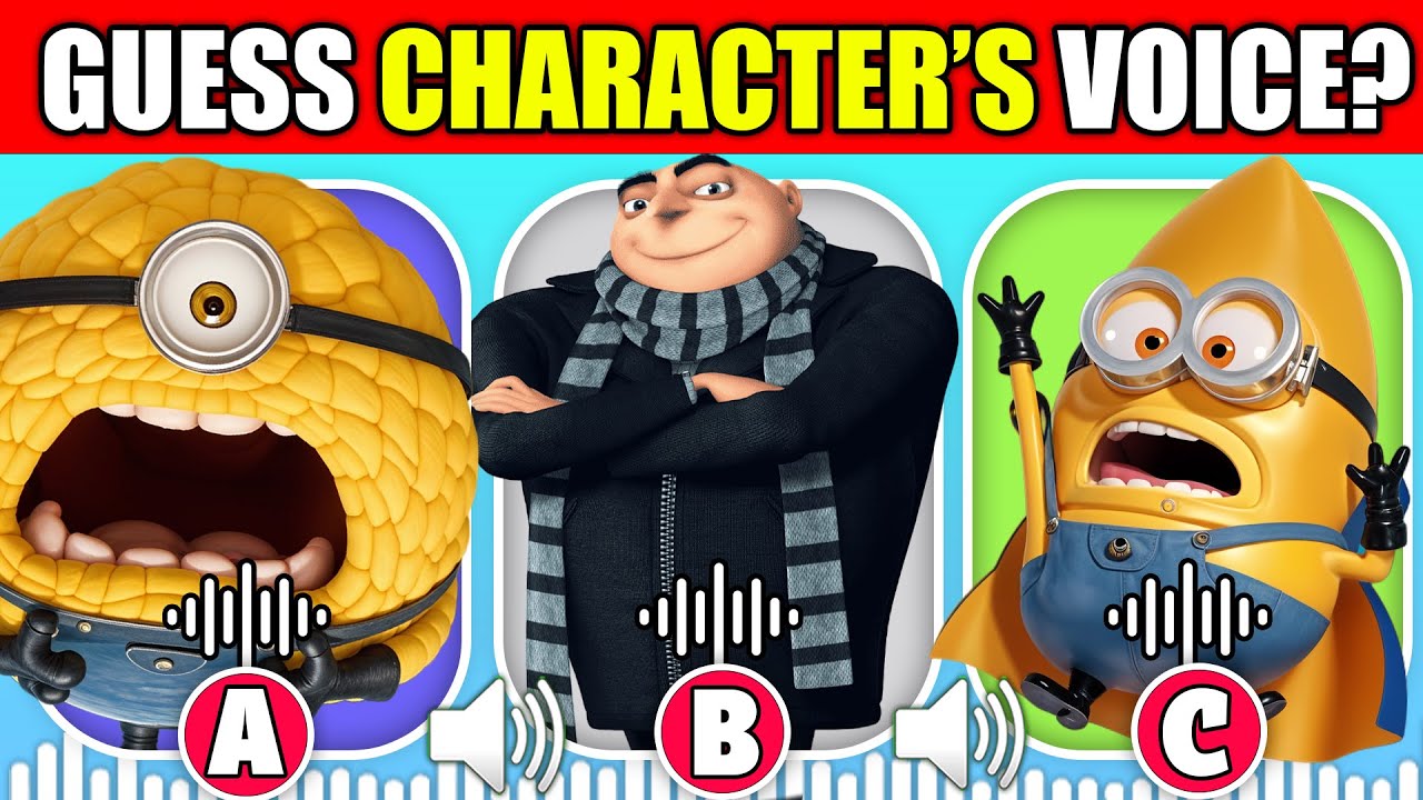 Guess The Voice! | Despicable Me 4 Movie | Gru, Mega Minions, Kevin ...