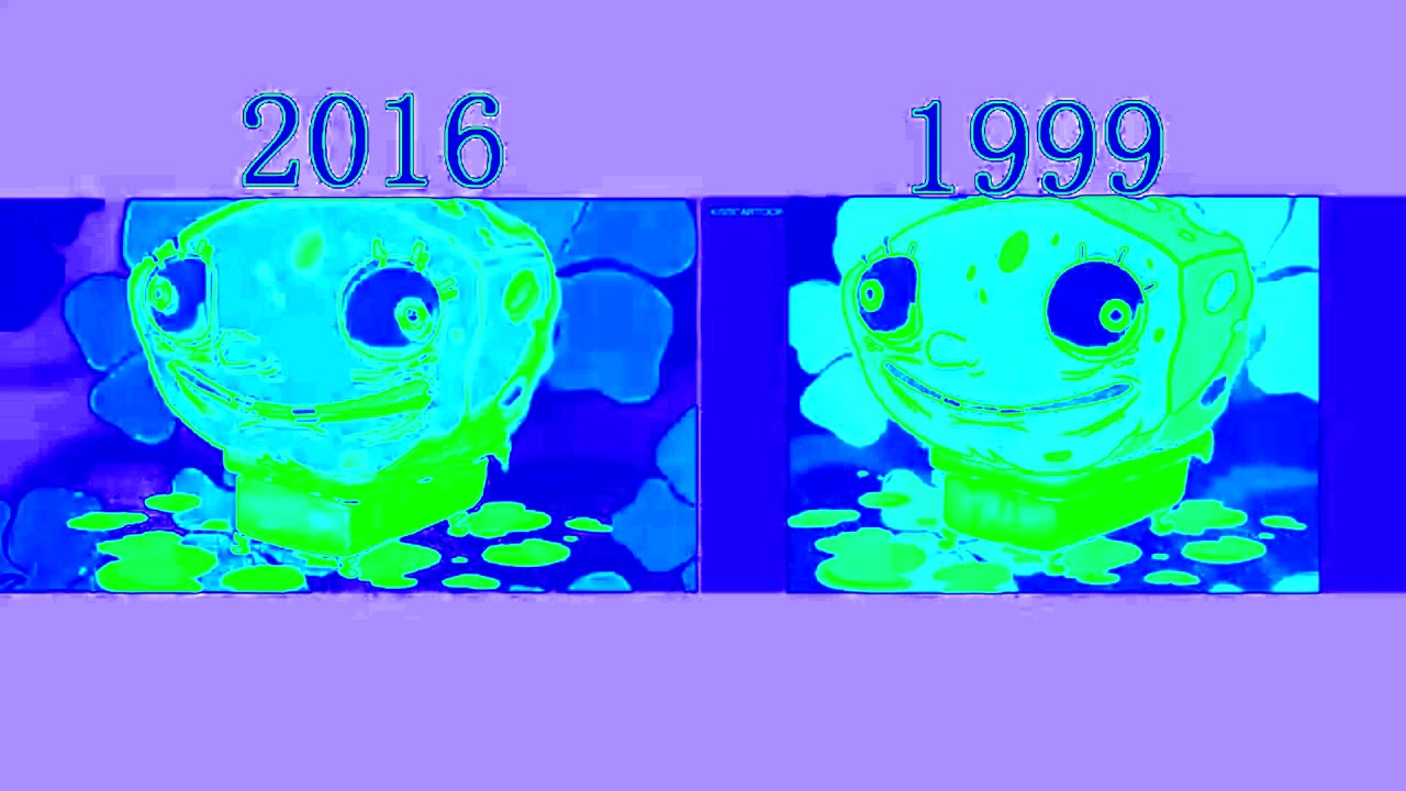 SPONGEBOB SQUAREPANTS OPENING SIDE BY SIDE COMPARISON IN HELIUM CHORDED ...