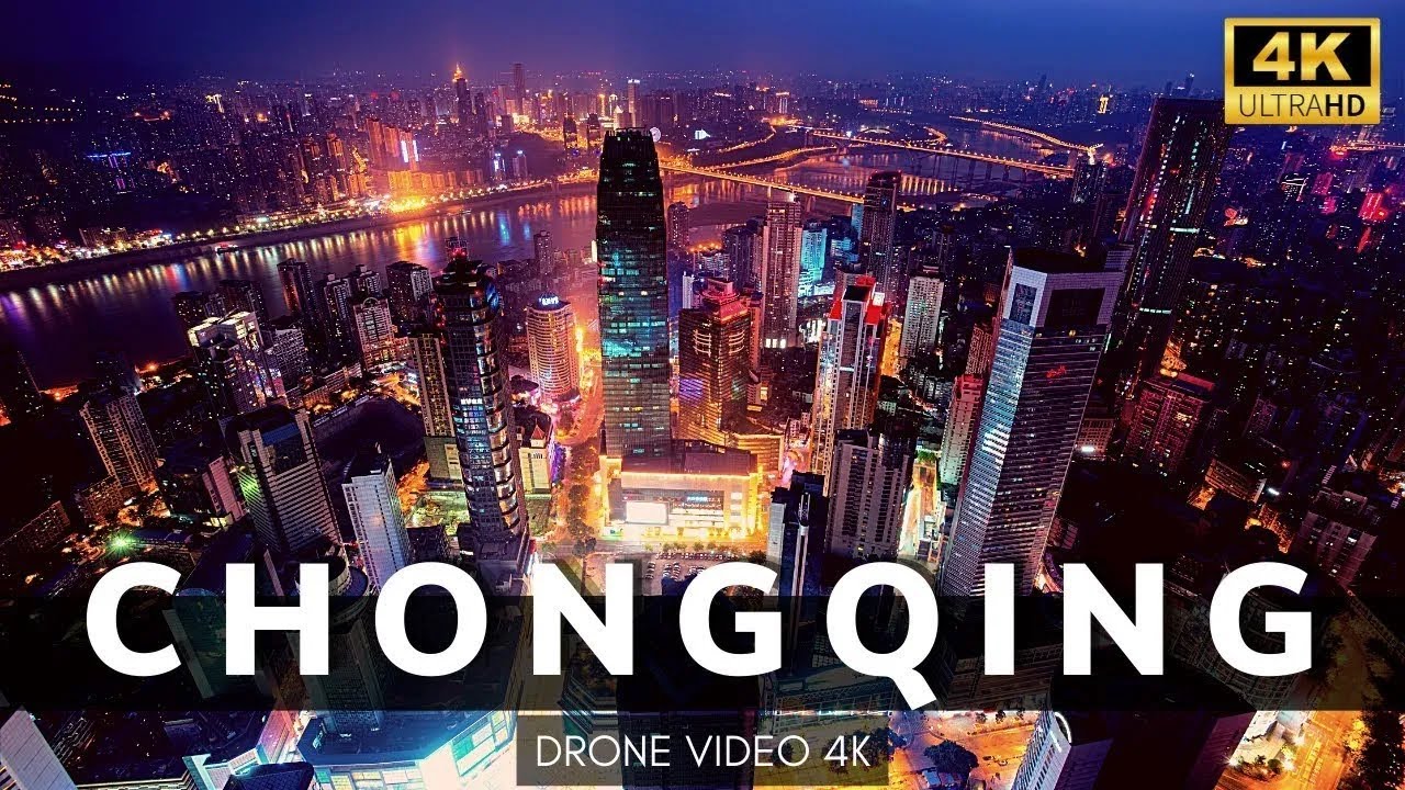CHONGQING CITY CHINA 4K - Chongqing Incredible Infrastructure - Drone ...