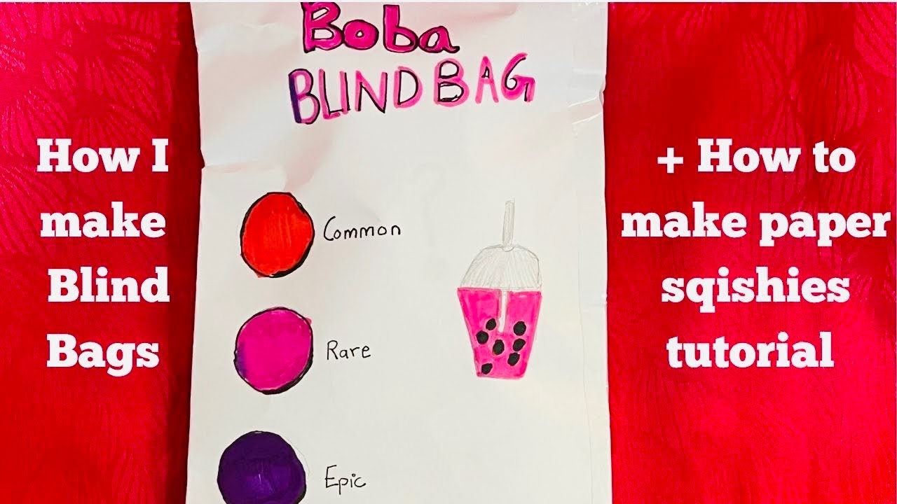 How I make paper BLIND BAGS + How to make PAPER SQUISHES TUTORIAL!! # ...