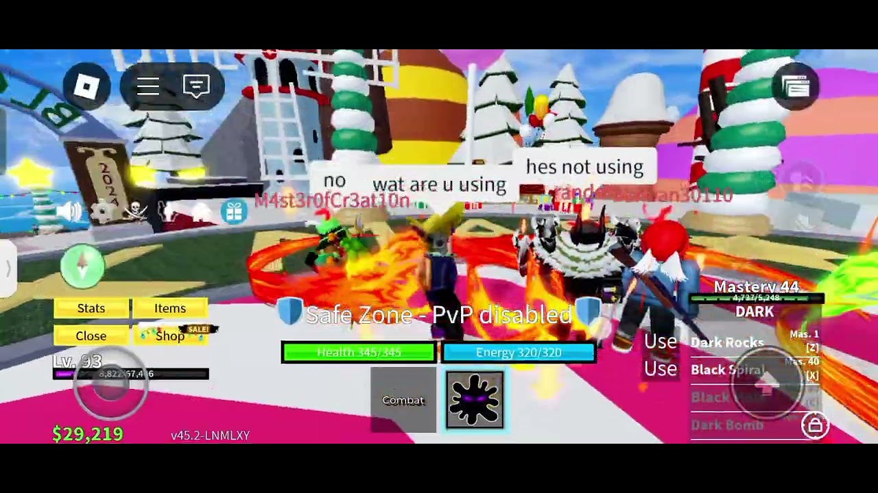 playing the Xmas update in blox fruit - YouTube