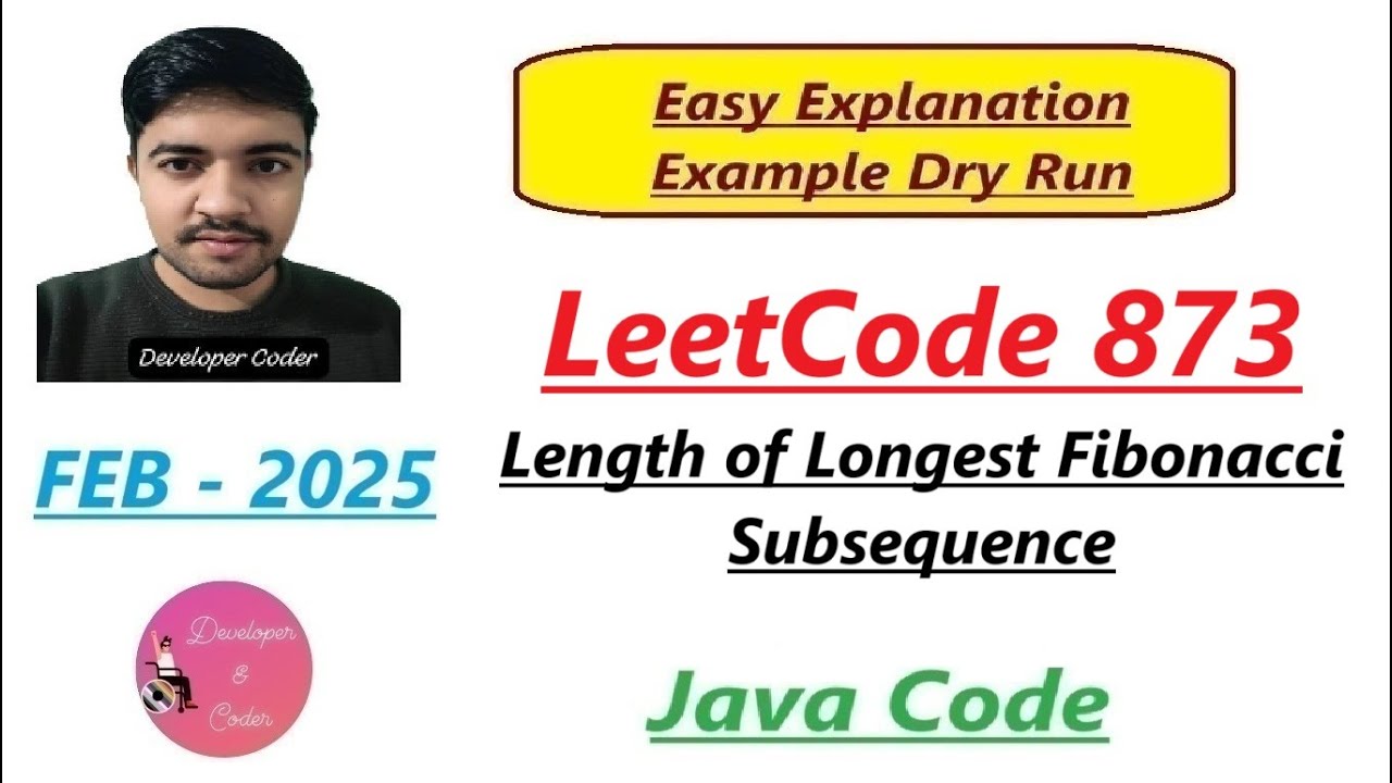 Length Of Longest Fibonacci Subsequence Leetcode 873 Java Code
